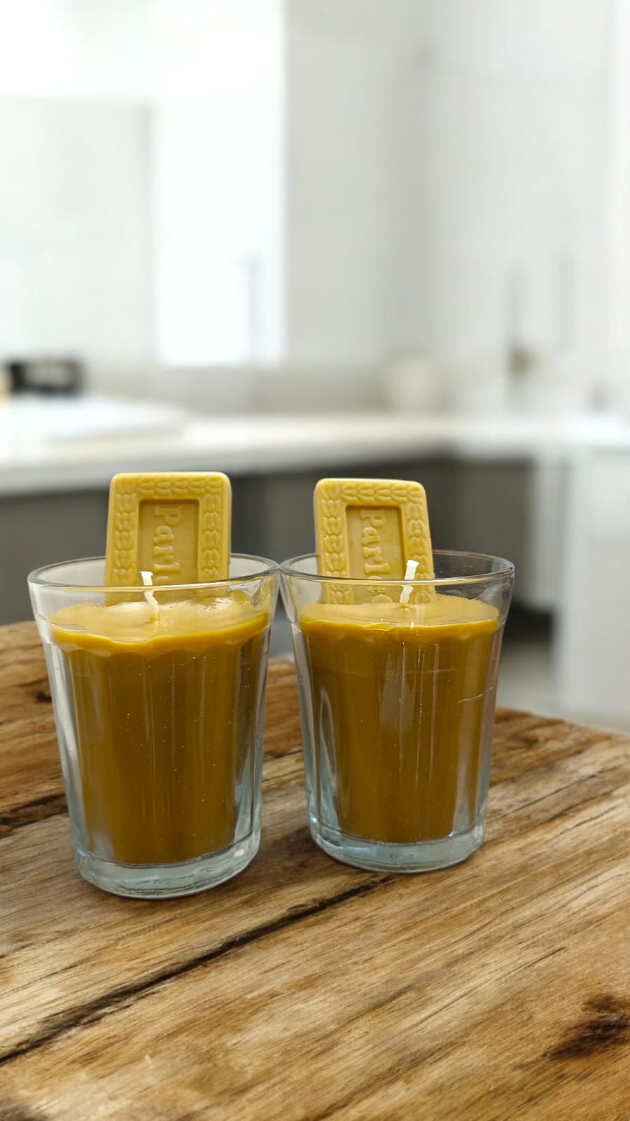 Femmora Handmade Masala Tea (Chai & Biscuit) Scented Candles in Glass ...